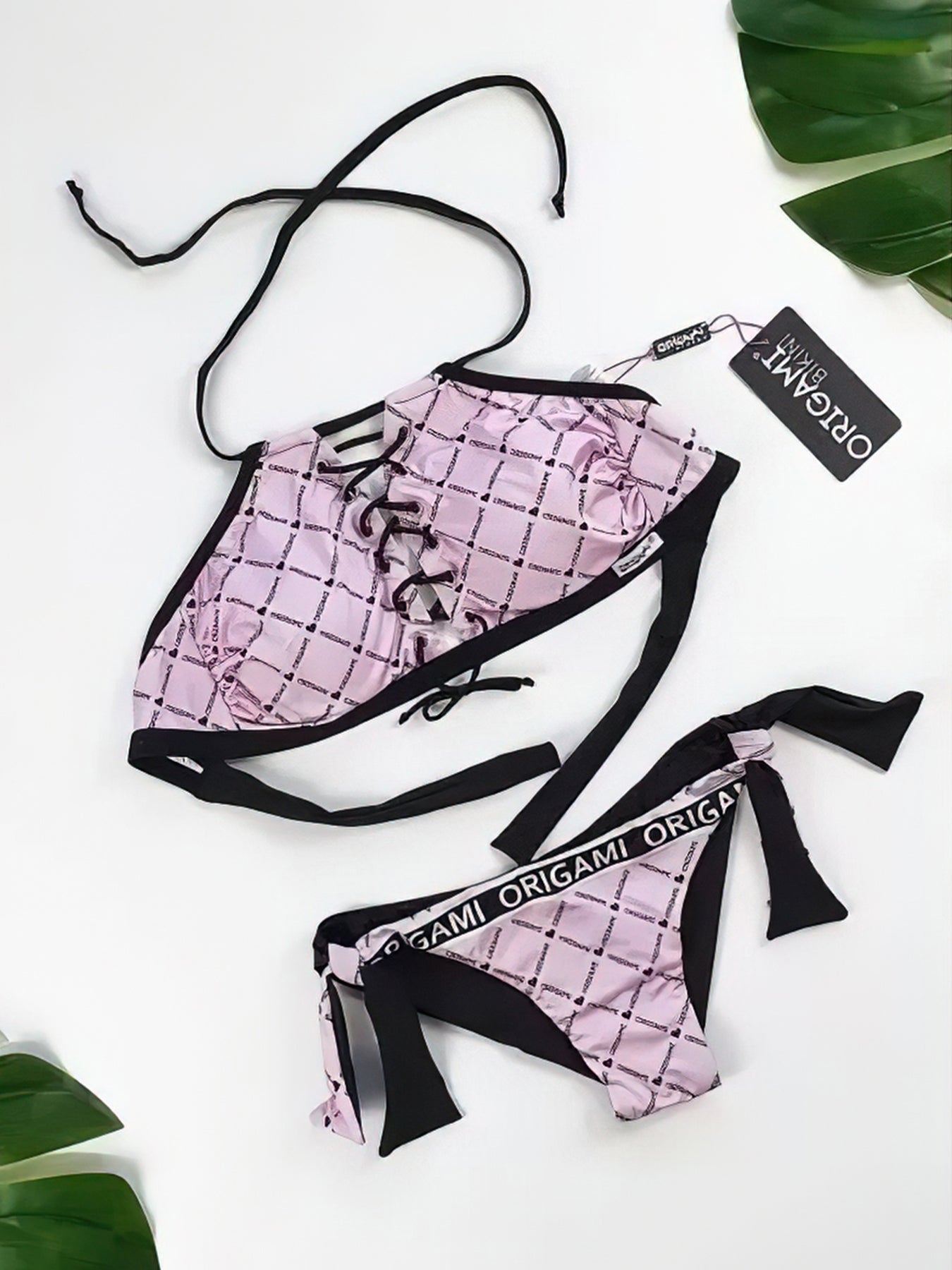 Горнище на бански "Pink origami" на ТОП цена – Zaza.bg